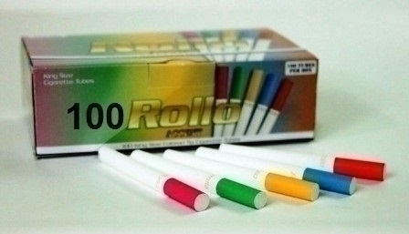 סיגריות טיובס 8מ"מ ROLLO דגם Accent עם פילטר צבעוני