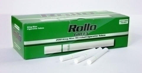 סיגריות טיובס ריקות למילוי ROLLO בטעם מנטול