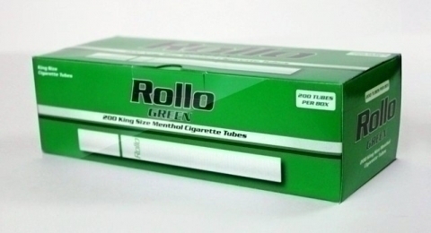 סיגריות טיובס ריקות למילוי ROLLO בטעם מנטול